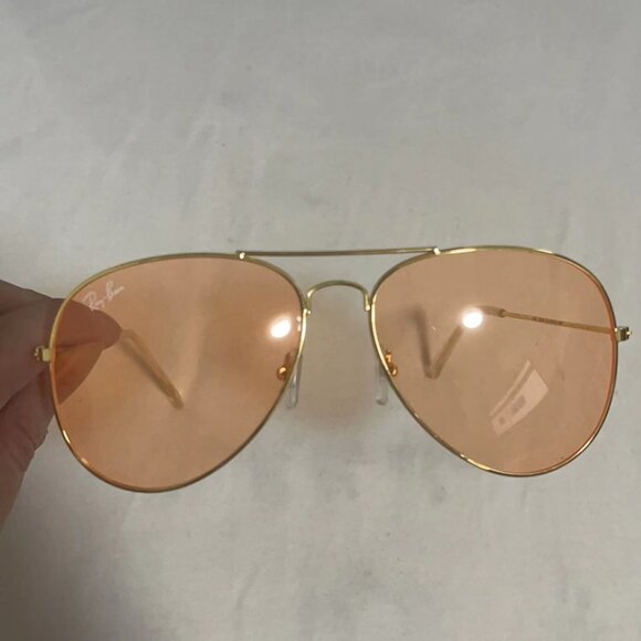 Ray-Ban | Accessories | Ray Ban Aviator Sunglasses Reflective Orange ...